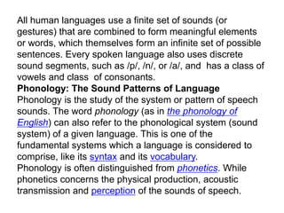 Learning about language structure | PPTX