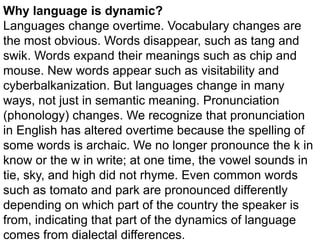 Learning about language structure | PPTX
