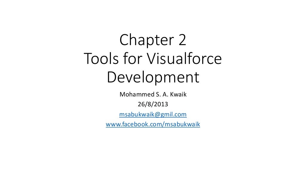 Tools for Visualforce Development