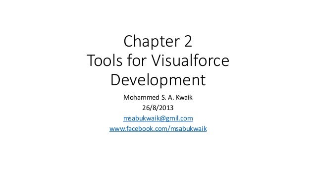 Tools for Visualforce Development