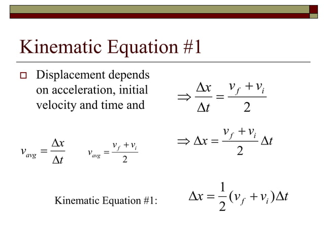Physics - Chapter 2 - One Dimensional Motion | PPT | Physics | Science
