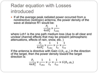 Chapter 2-radar equation | PPSX