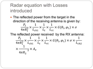Chapter 2-radar equation | PPSX