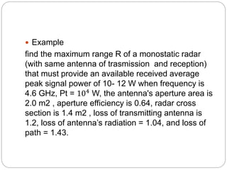Chapter 2-radar equation | PPSX