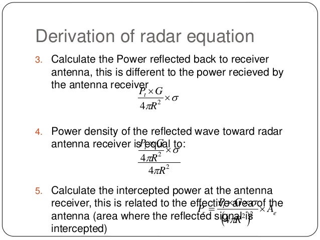 Chapter 2-radar equation