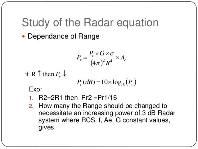 Chapter 2-radar equation