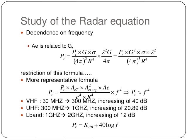 Chapter 2-radar equation