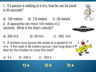 Chapter 2: Describing motion | PPSX