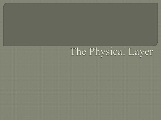 physical layer | PPT