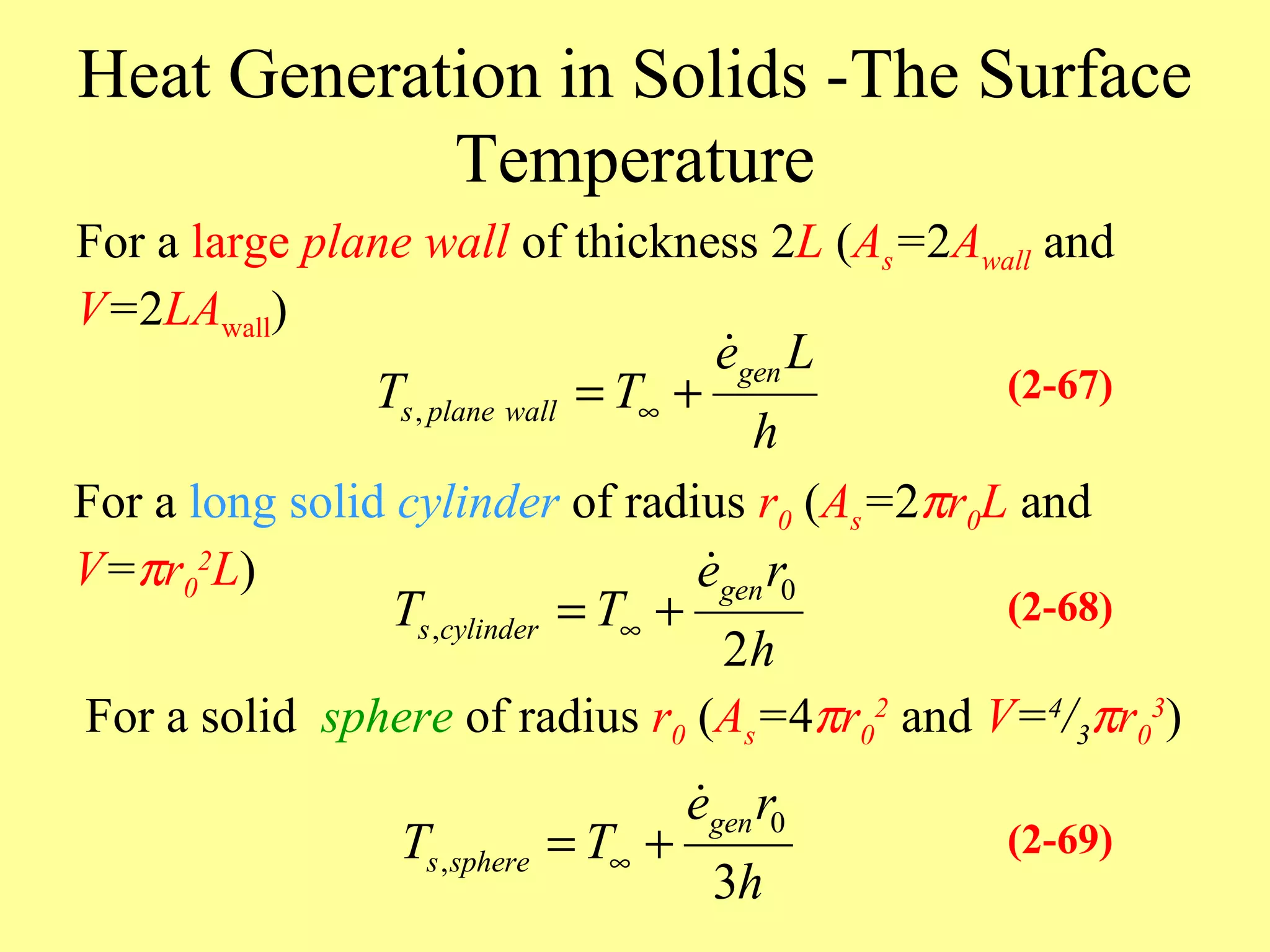 heat conduction equations | PPT