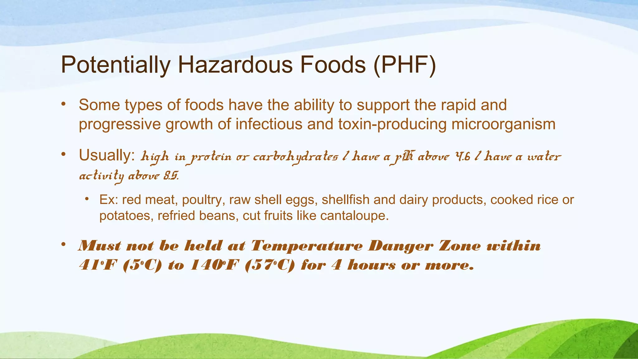 Chapter 2 Food Safety and Sanitation - Hazards to Food Safety | PPT
