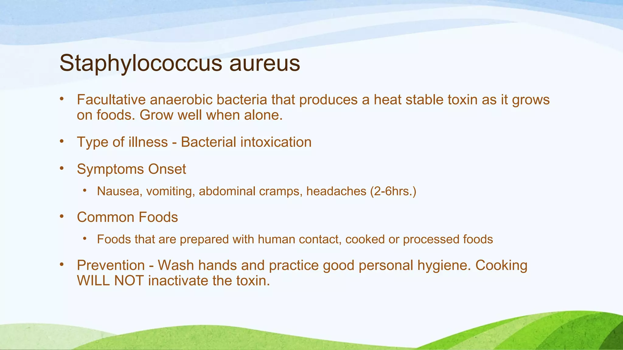Chapter 2 Food Safety and Sanitation - Hazards to Food Safety | PPT
