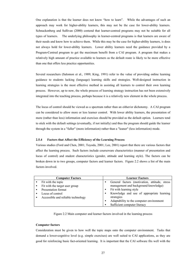 Computer Assisted Instruction | PDF