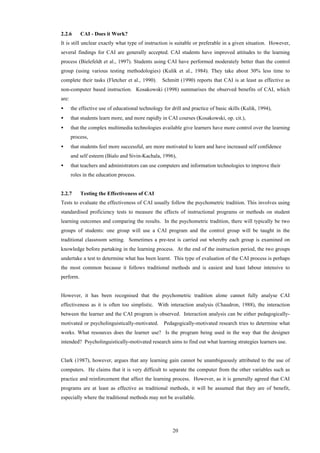 Computer Assisted Instruction | PDF