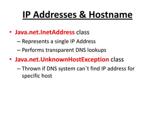 Chapter 2 : Inet Address & Data Stream | PDF