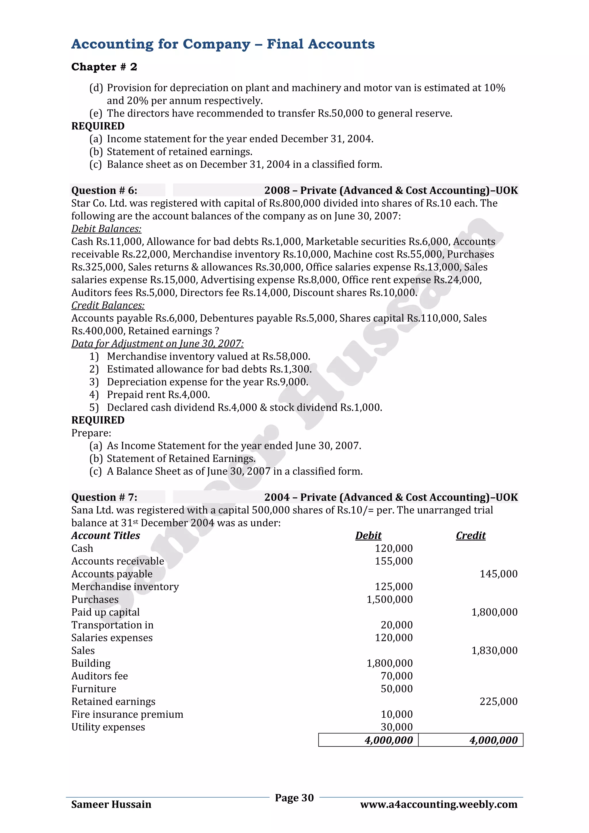 Advance Accounting b.com part 2 chapter 2 notes | PDF