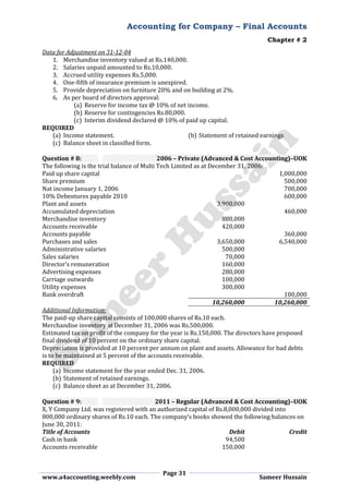 Advance Accounting b.com part 2 chapter 2 notes | PDF