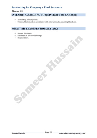 Advance Accounting b.com part 2 chapter 2 notes | PDF