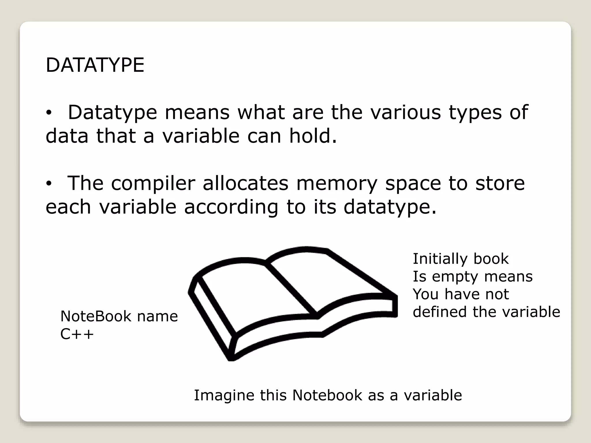 Chapter 2datatypes And Operators Pptx Programming Languages 4331