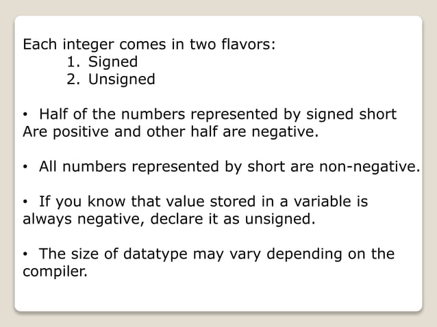 Chapter 2datatypes And Operators Pptx Programming Languages Computing