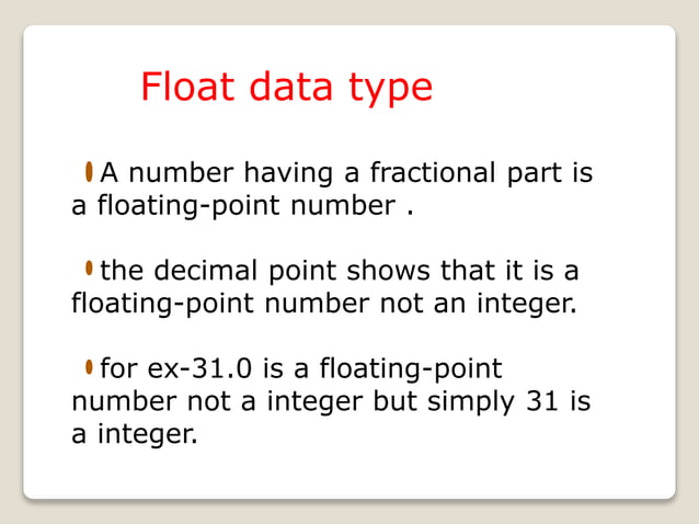 Chapter 2.datatypes and operators | PPTX | Programming Languages | Computing