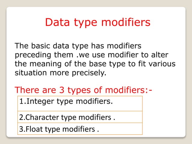 Chapter 2datatypes And Operators Pptx Programming Languages 0941