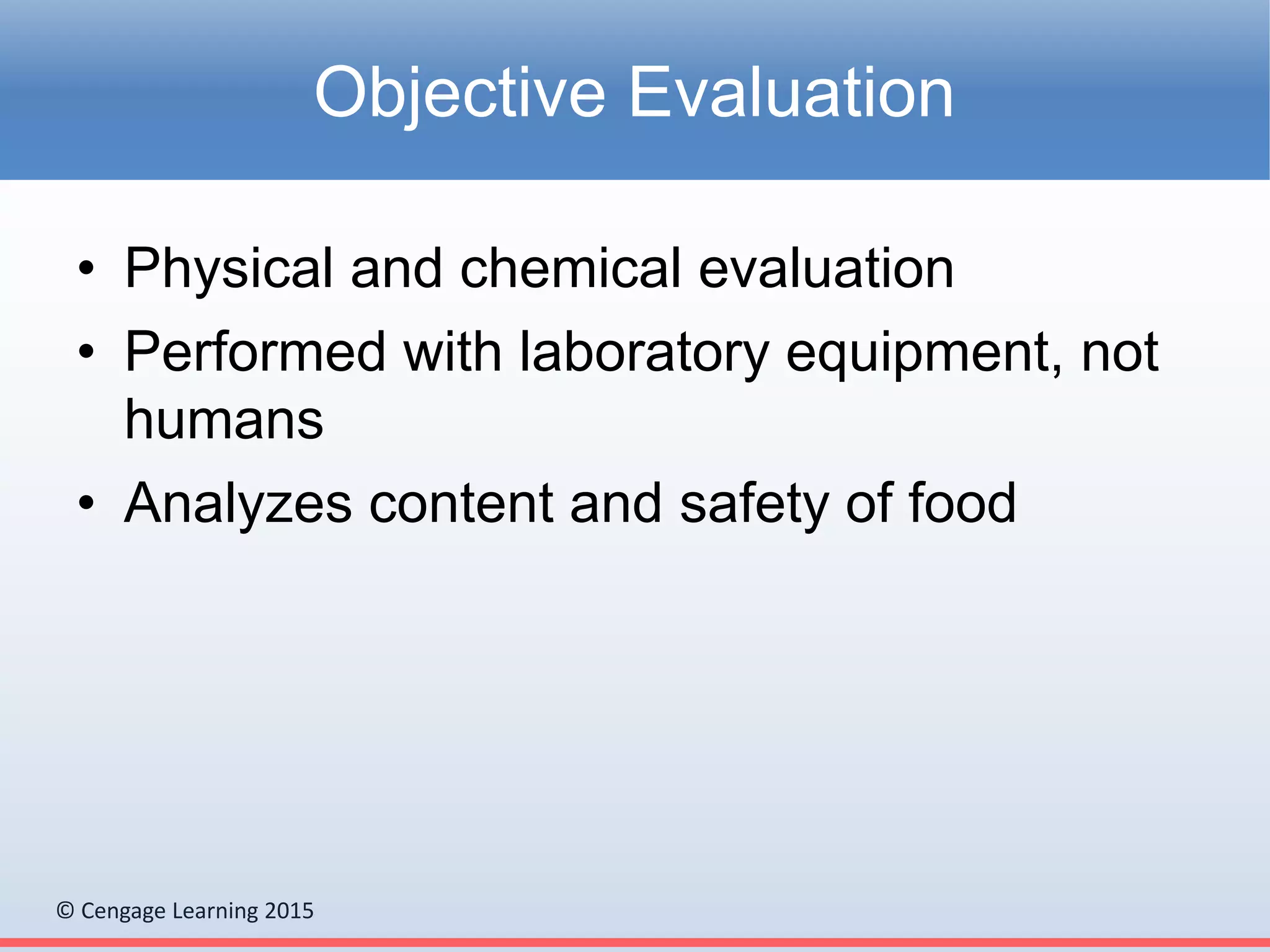 Chapter 2 Food Evaluation | PPTX