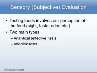 Chapter 2 Food Evaluation | PPTX | Medical Tests | Medical Health