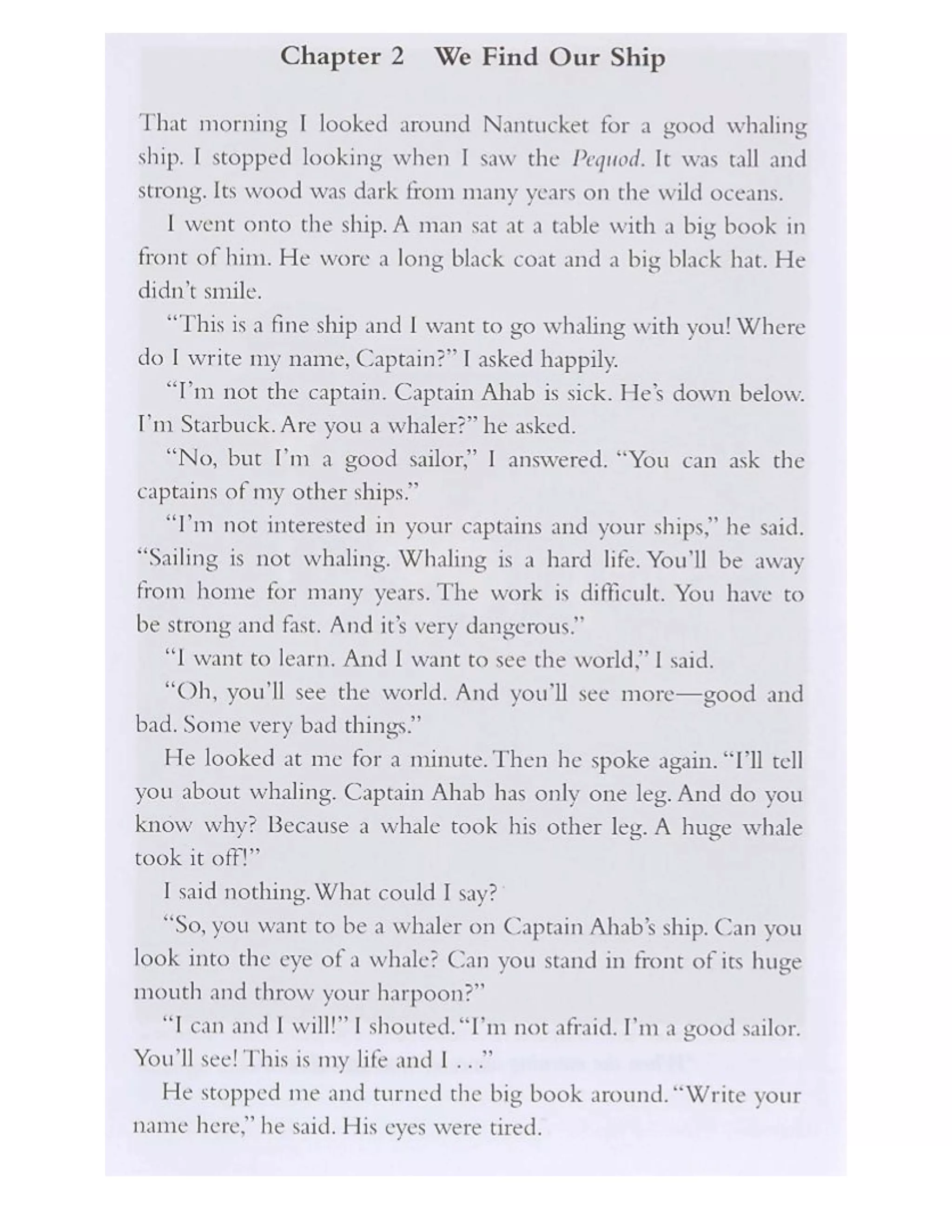 Moby Dick - Chapter 2 | PDF