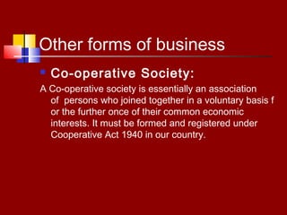 Forms of Business | PPT