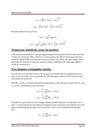 experimental stress analysis-Chapter 2 | PDF