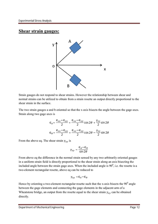 experimental stress analysis-Chapter 2 | PDF | Physics | Science