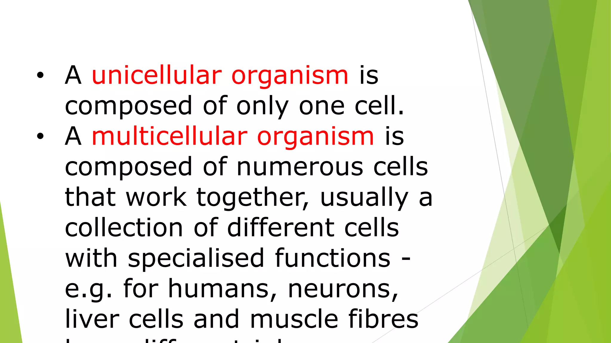 CELL AS A BASIC UNIT OF LIFE | PPTX