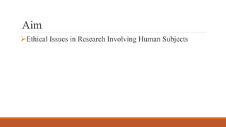 Chapter 2-Ethical Issues in Research | PPTX