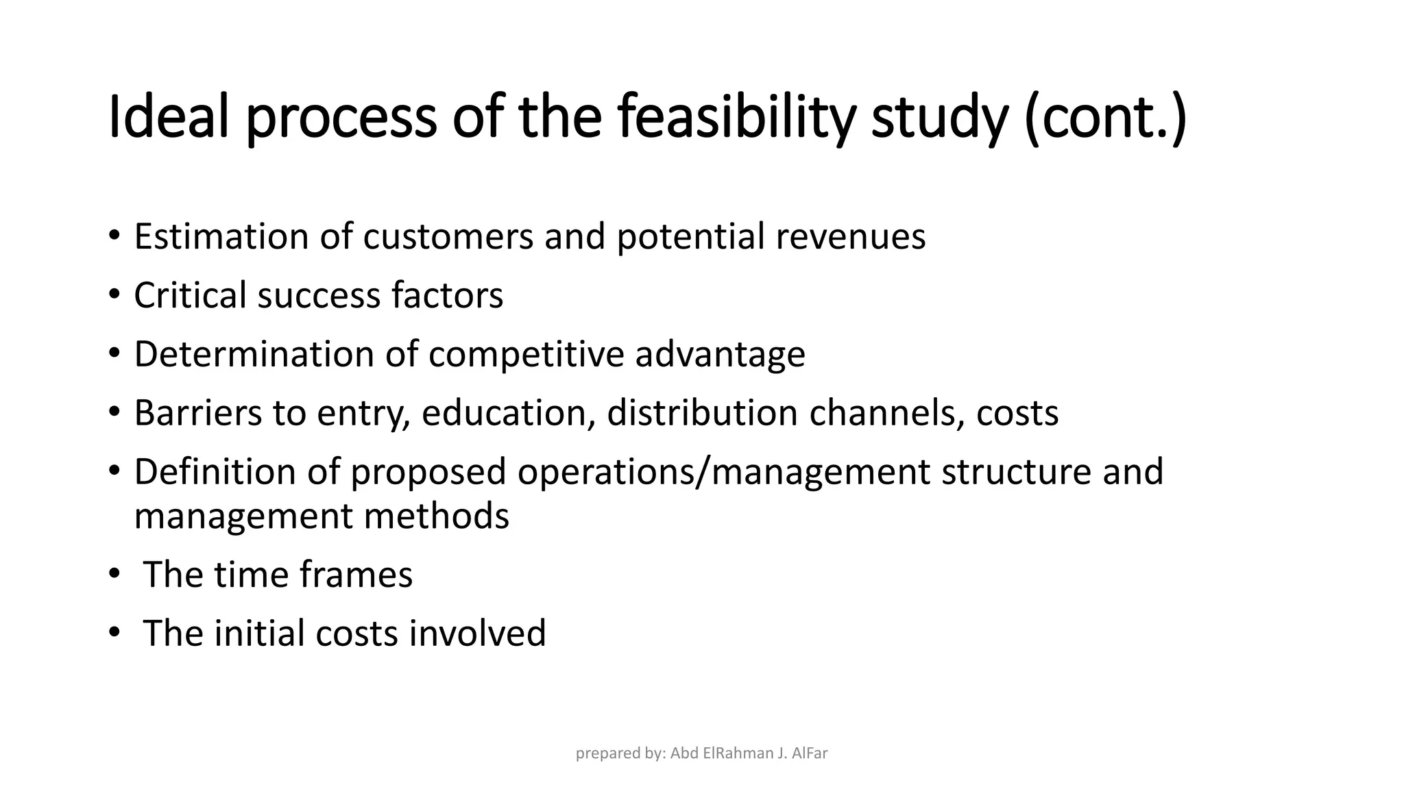 Feasibility Study Chapter 2 | PPTX