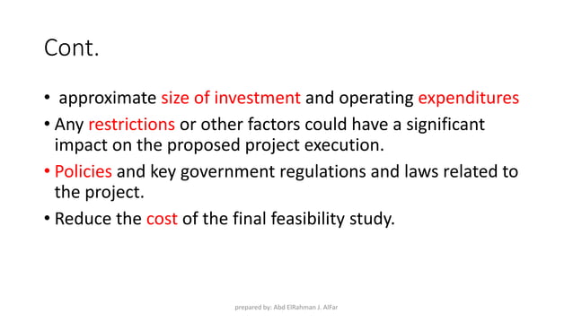 Feasibility Study Chapter 2 | PPTX