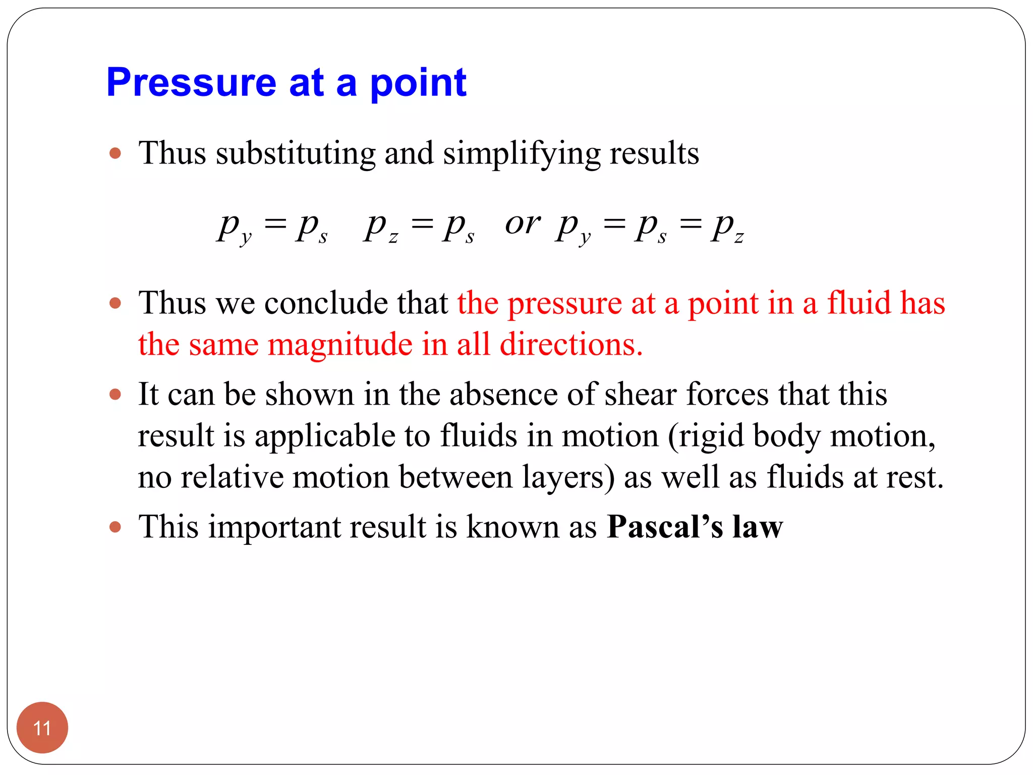Fluid Mechanics Chapter 2. Fluid Statics | PDF