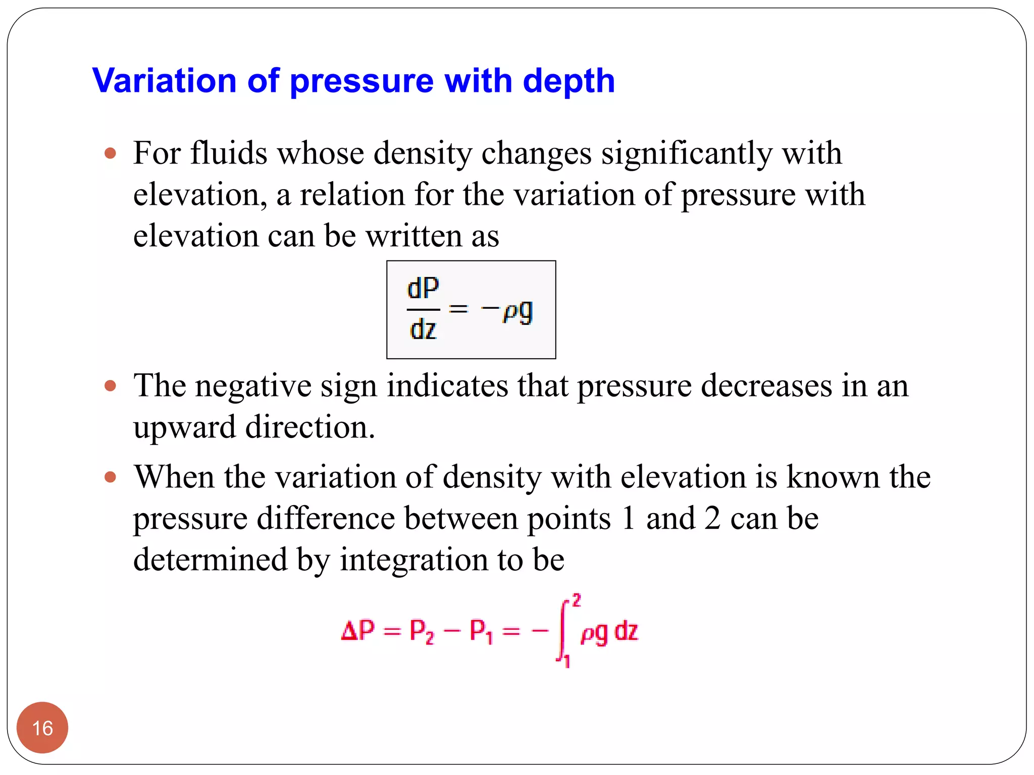 Fluid Mechanics Chapter 2. Fluid Statics | PDF