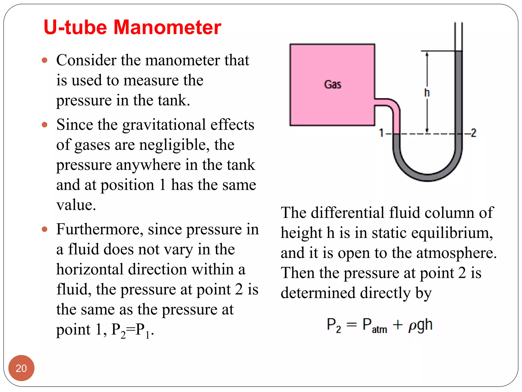 Fluid Mechanics Chapter 2. Fluid Statics | PDF