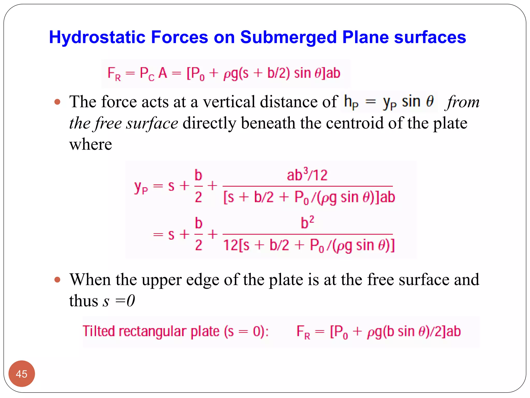 Fluid Mechanics Chapter 2. Fluid Statics | PDF