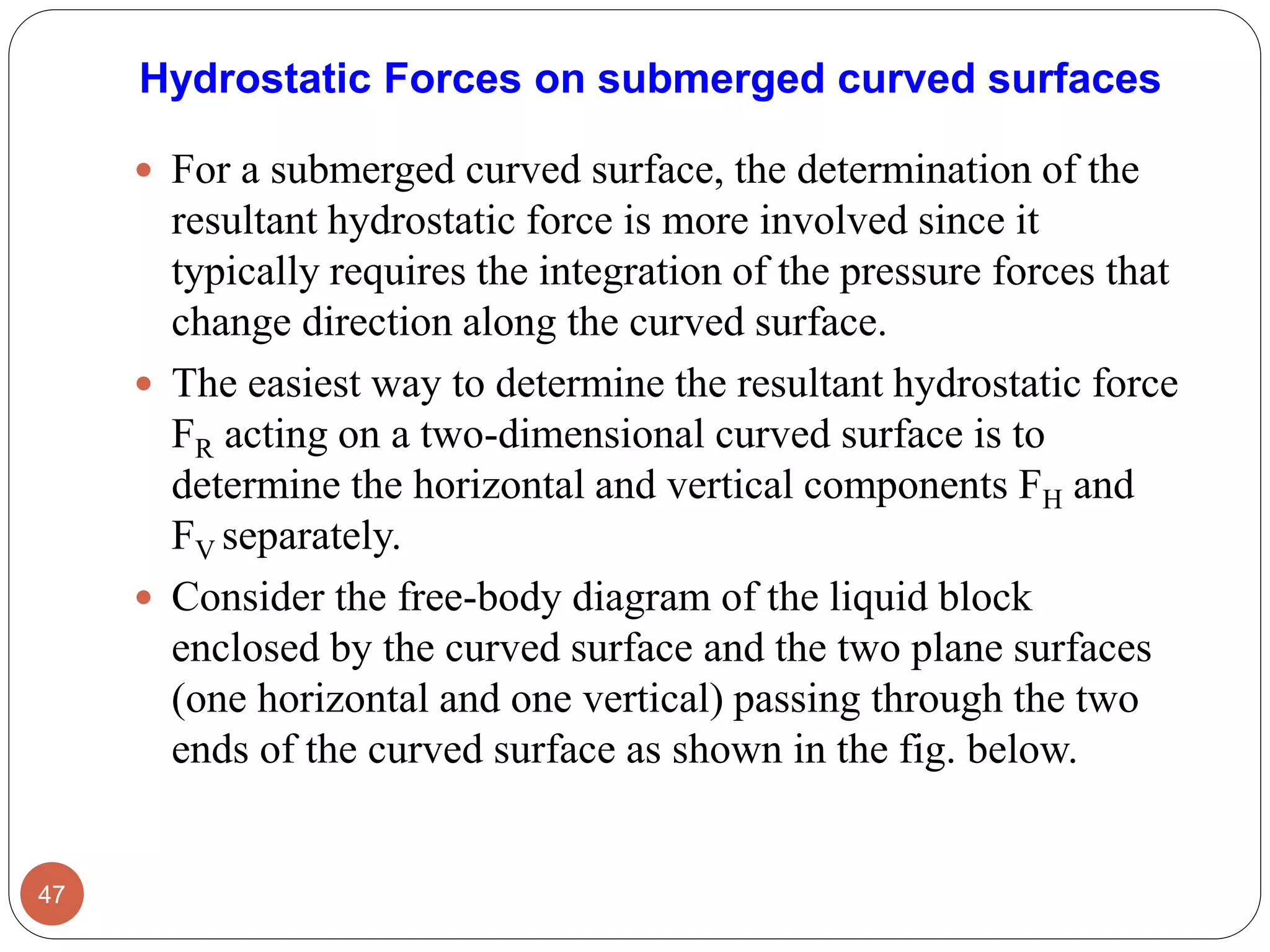 Fluid Mechanics Chapter 2. Fluid Statics | PDF