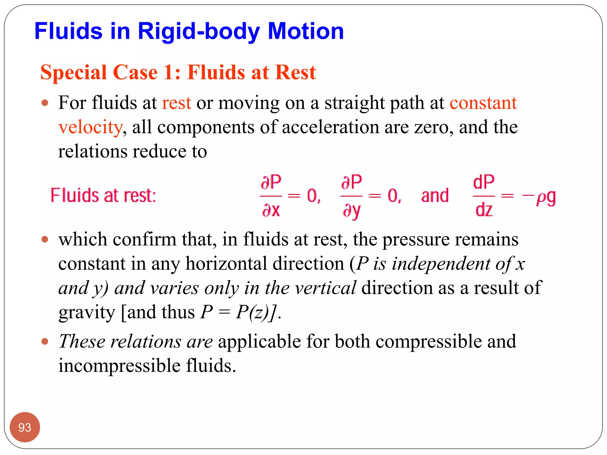 Fluid Mechanics Chapter 2. Fluid Statics | PDF