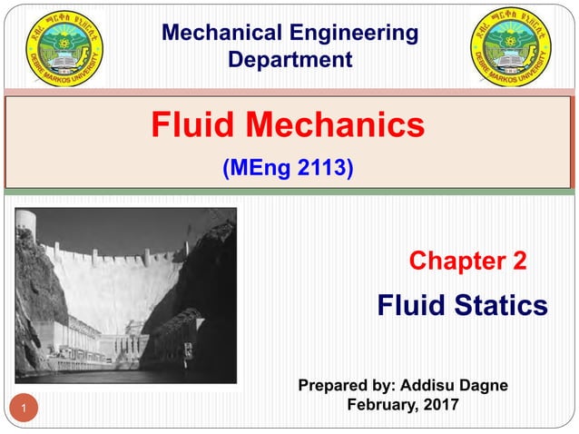Fluid Mechanics Chapter 2. Fluid Statics | PDF