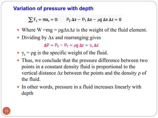 Fluid Mechanics Chapter 2. Fluid Statics | PDF