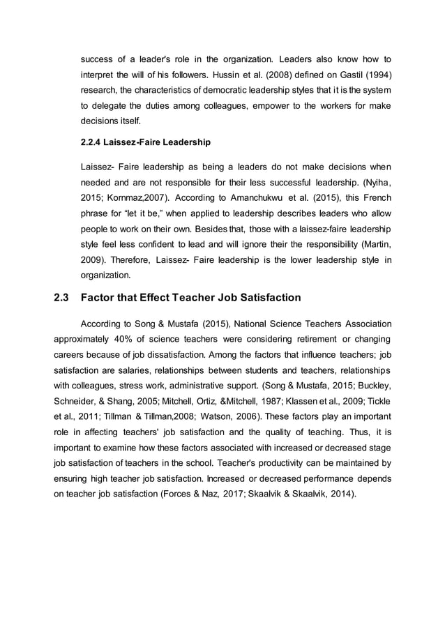 Chapter 2-A STUDY ON THE RELATIONSHIP BETWEEN LEADERSHIP STYLES AND ...