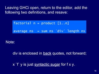 Chapter2 Haskell | PPT
