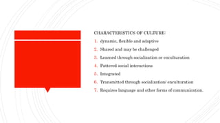 Chapter 2: DEFINING CULTURE AND SOCIETY FROM THE PERSPECTIVE OF ...
