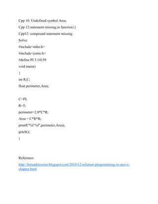 Chapter 2 : Balagurusamy_ Programming ANsI in C | PDF