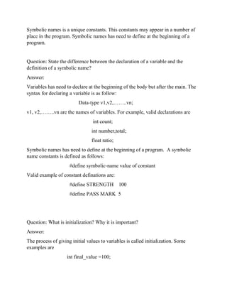 Chapter 2 : Balagurusamy_ Programming ANsI in C | PDF
