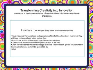 SOURCES OF INNOVATION | PPT